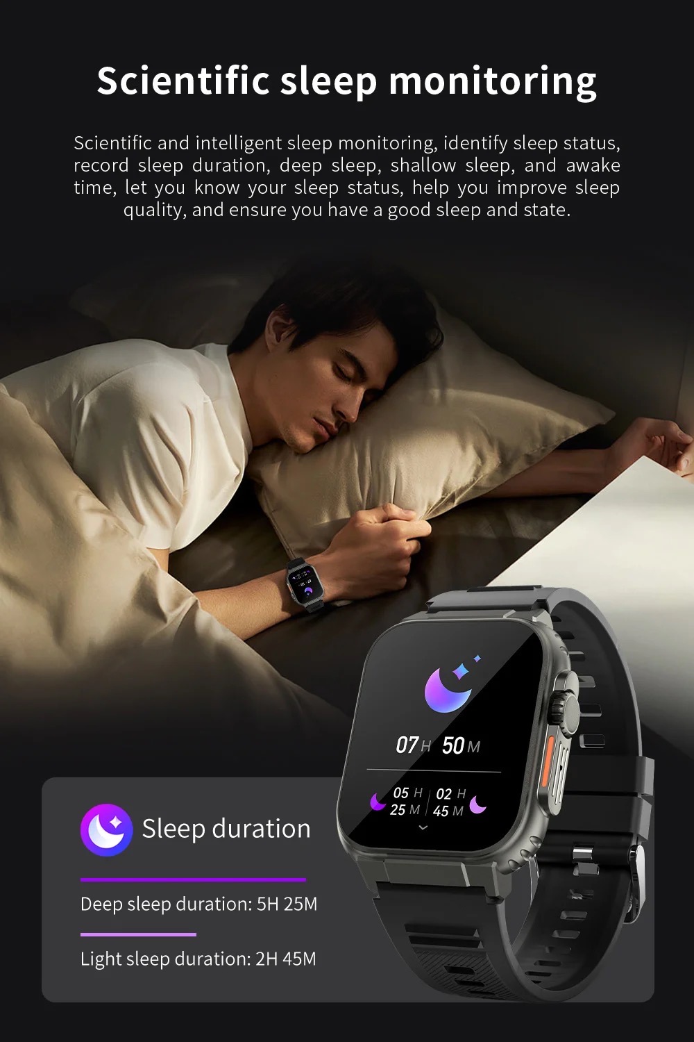 นาฬิกาอัจฉริยะ Kawa A70 Smart watch วัดอัตราการเต้นหัวใจ กันน้ำ วัดแคลลอรี่ (รองรับภาษาไทย ...