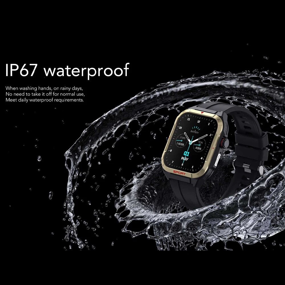 นาฬิกาอัจฉริยะ Kawa E01 วัดน้ำตาลในเลือด ECG วัดอัตราการเต้นหัวใจ กันน้ำ วัดแคลลอรี่ รองรับภาษา ...